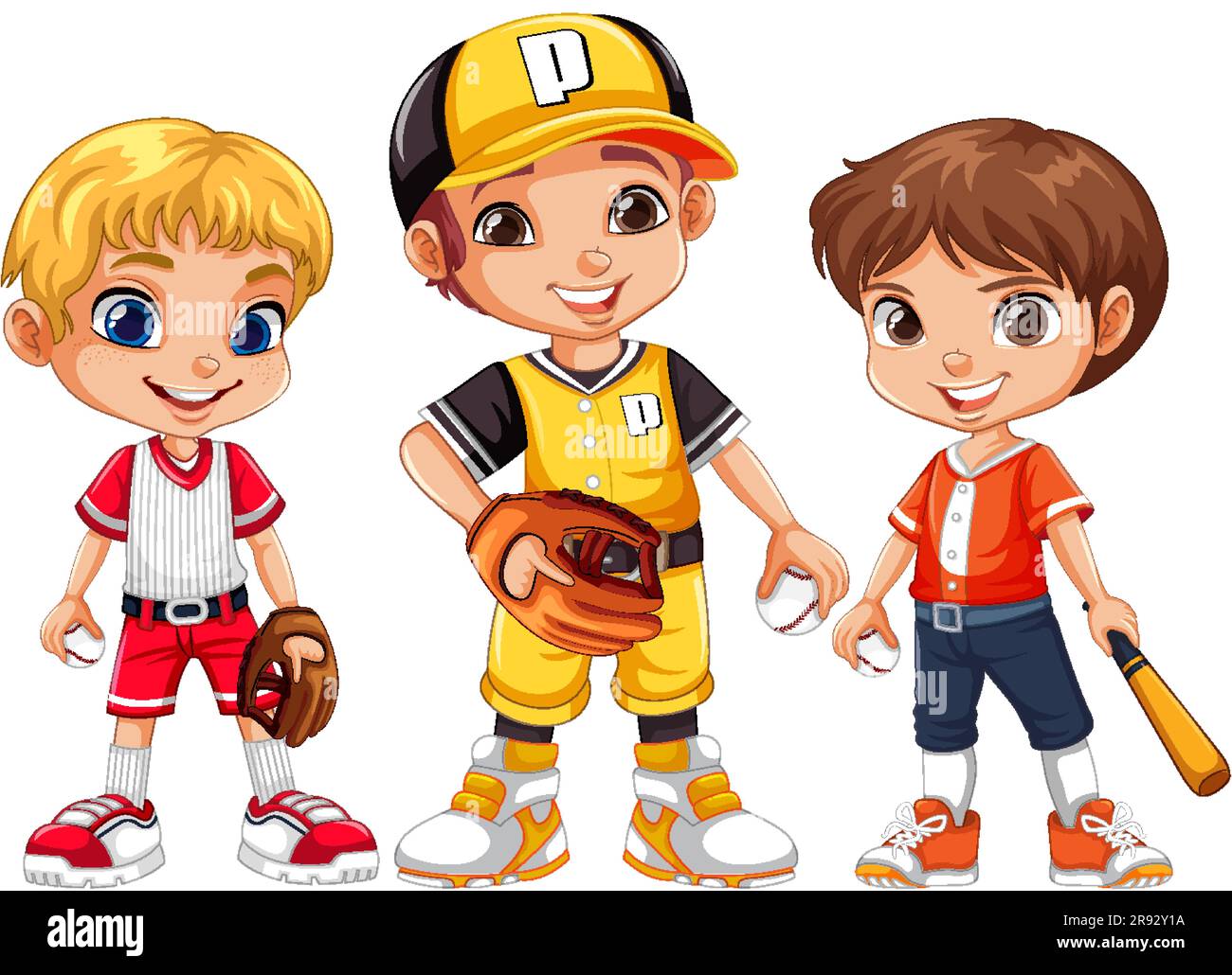 Baseball player cartoon character illustration Stock Vector Image & Art ...