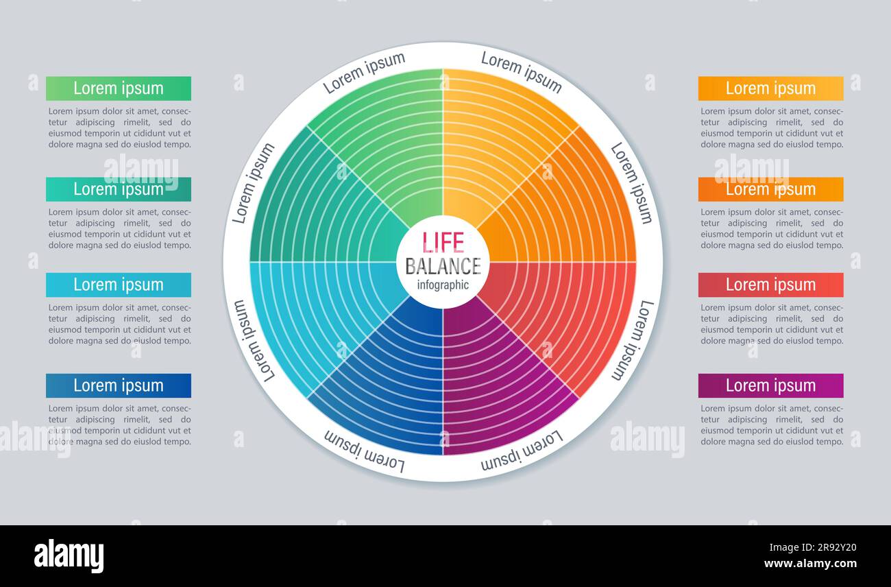 Life balance infographic chart design template Stock Vector Image & Art - Alamy