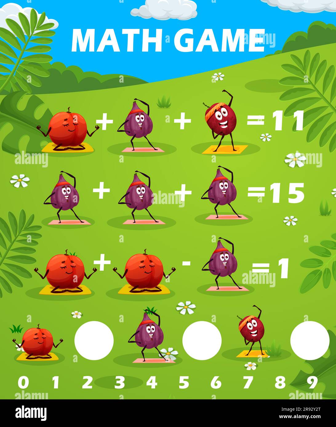 Doing arithmetic Stock Vector Images - Alamy