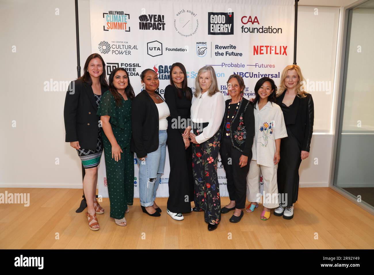 IMAGE DISTRIBUTED FOR HOLLYWOOD CLIMATE SUMMIT - Marina Kim, Pooja ...