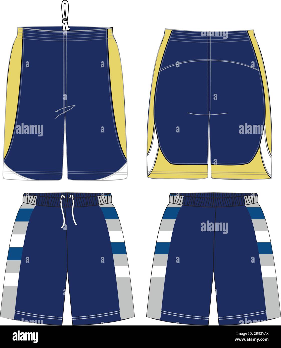 Basketball Shorts Mock ups Templates Stock Vector Image & Art - Alamy