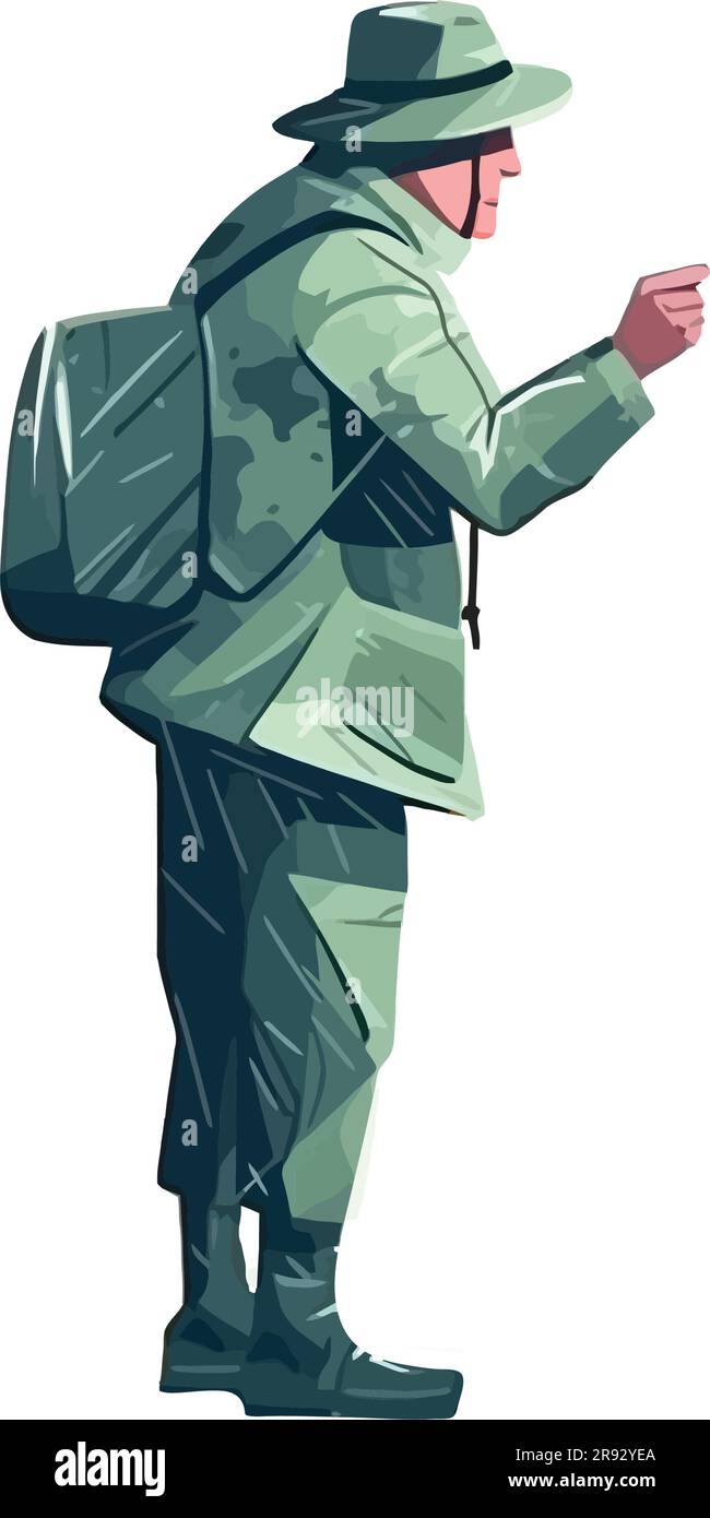 Man looking woman walking Stock Vector Images - Alamy