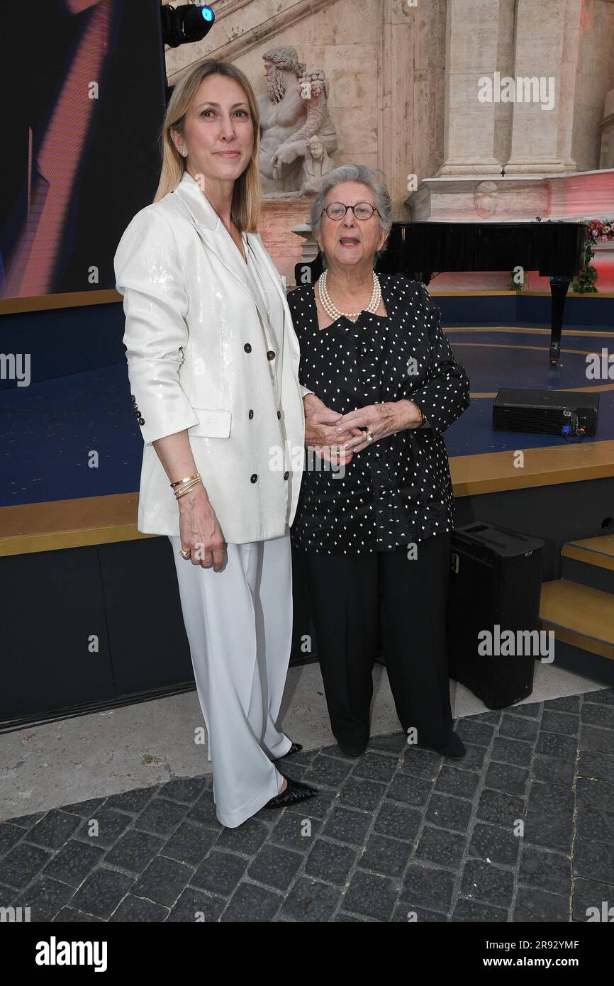 Rome, Italy. 23rd June, 2023. Rome, Piazza del Campidoglio Biagio Agnes ...
