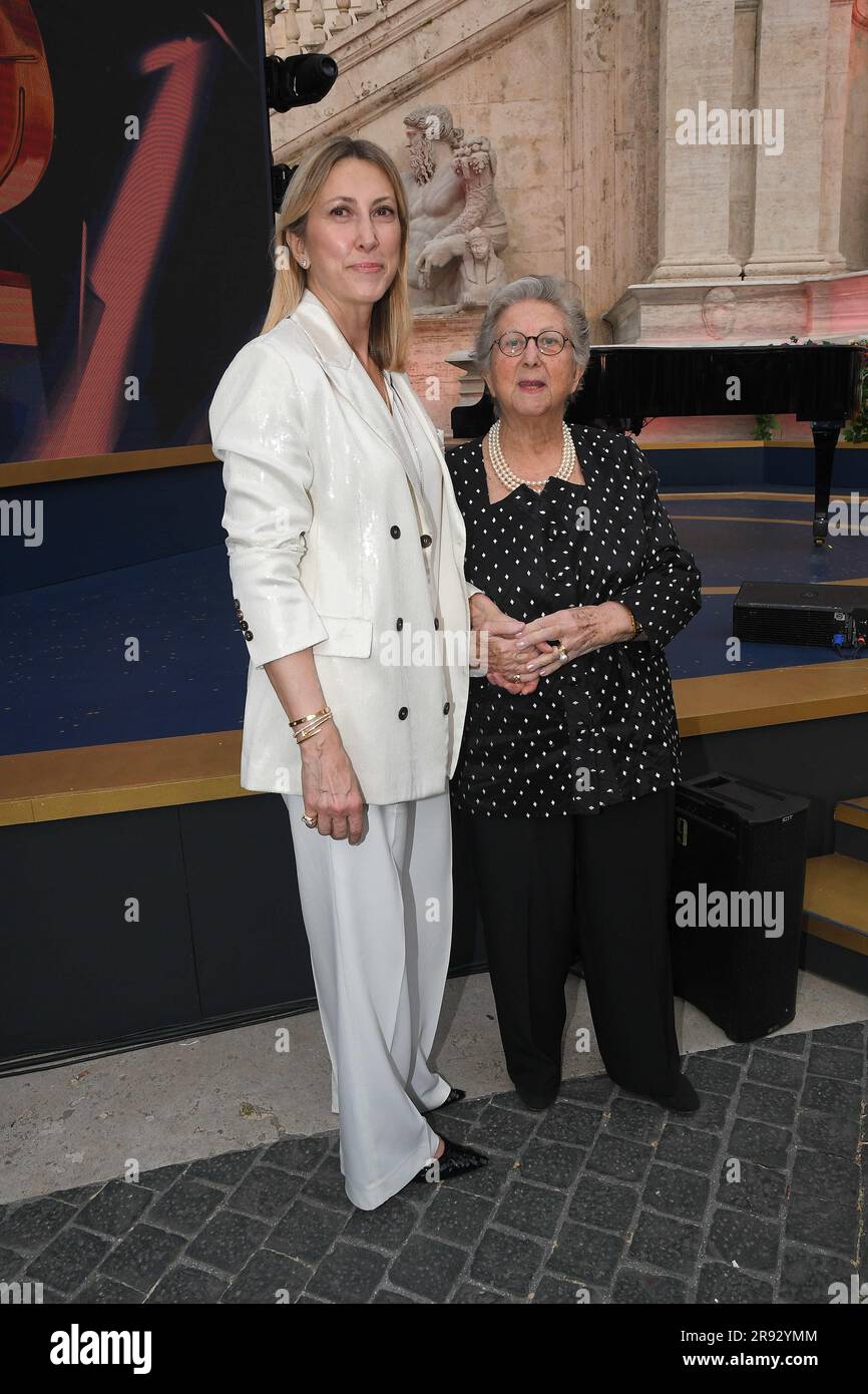 Rome, Italy. 23rd June, 2023. Rome, Piazza del Campidoglio Biagio Agnes ...