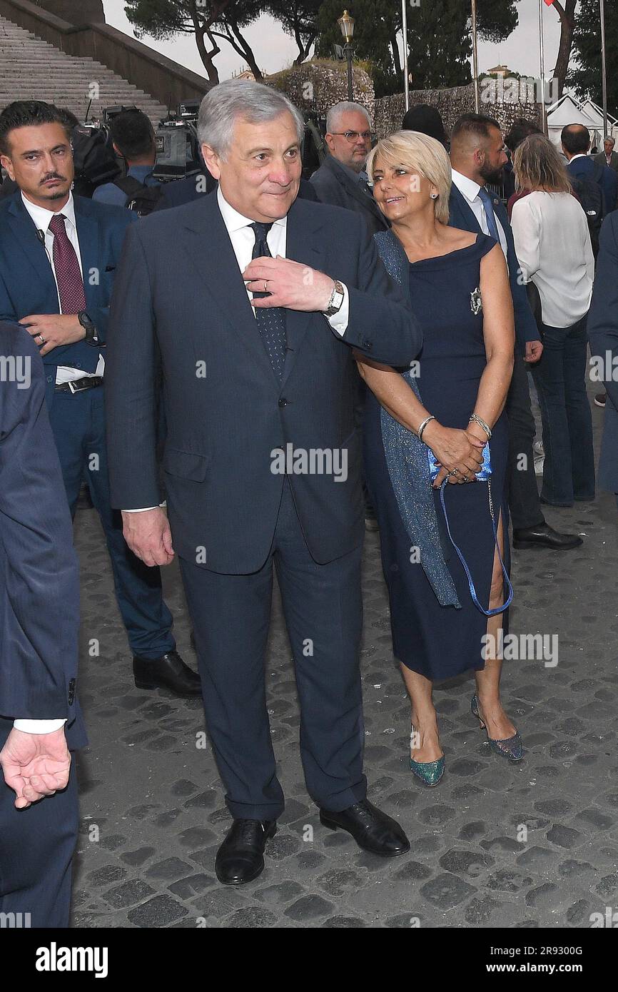 Rome, Italy. 23rd June, 2023. Rome, Piazza del Campidoglio Biagio Agnes ...