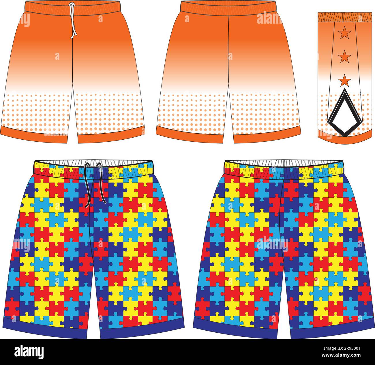 Basketball Shorts Mock ups Templates Stock Vector Image & Art - Alamy