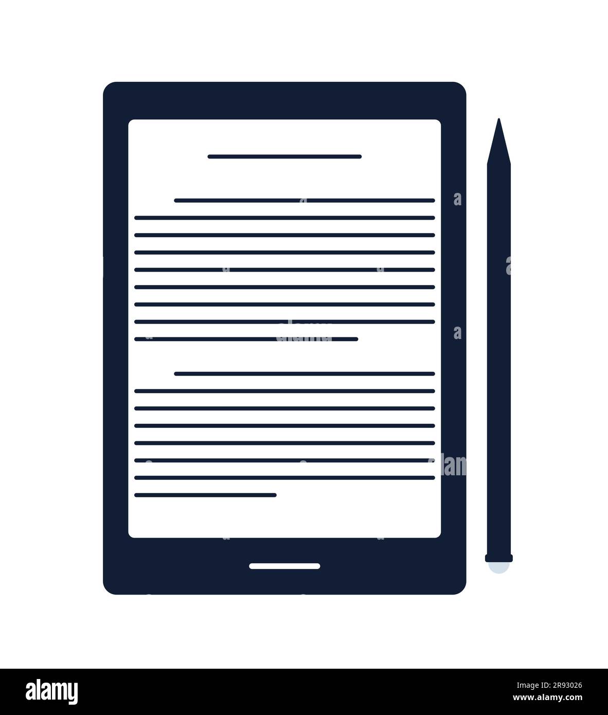 Computer tablet stylus smart Cut Out Stock Images & Pictures - Alamy