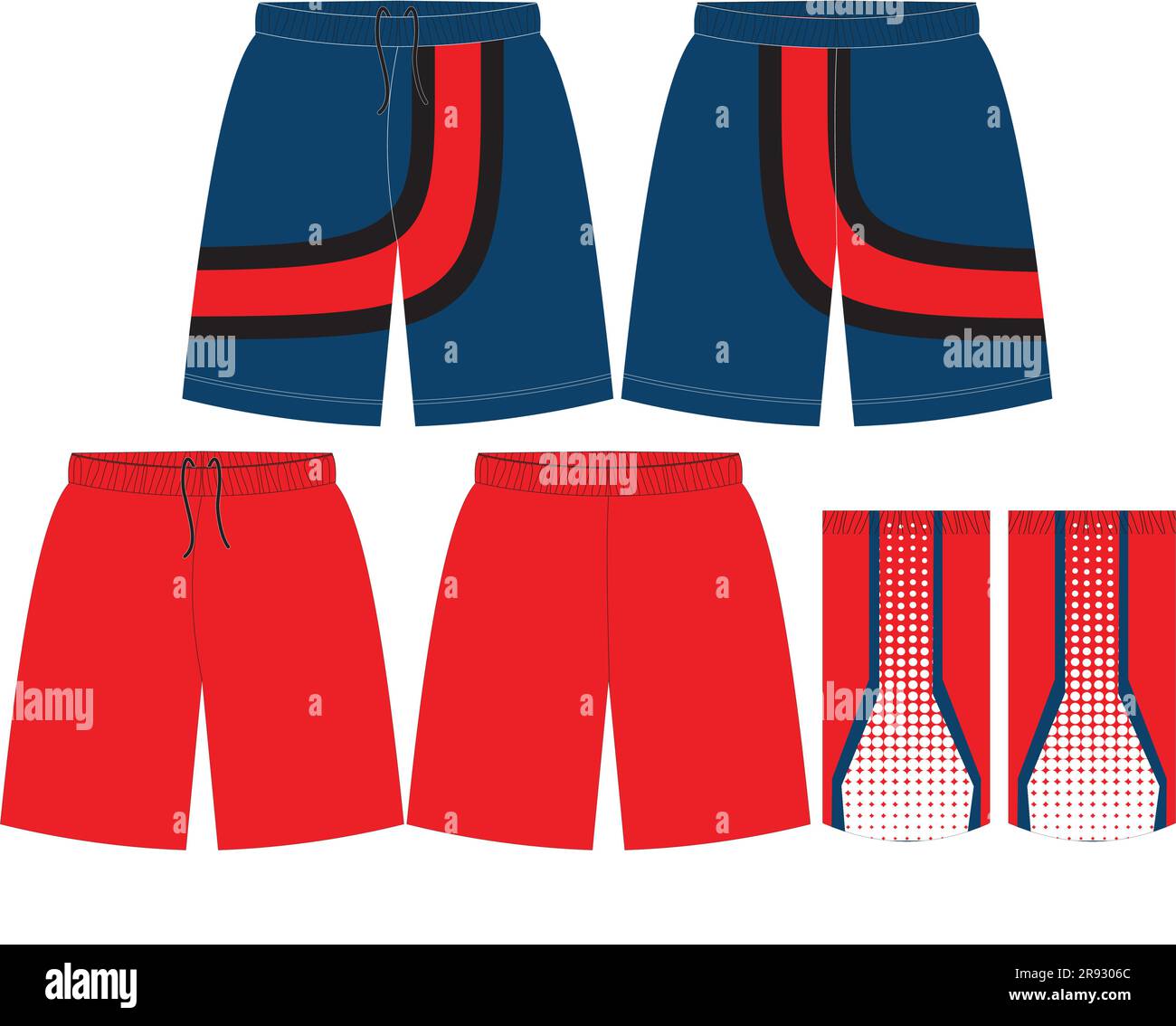 Basketball Shorts Mock ups Templates Stock Vector Image & Art - Alamy