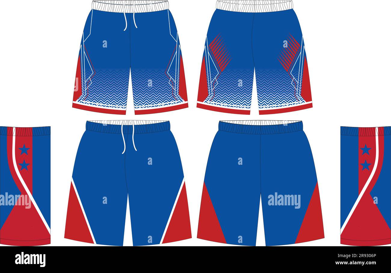 Basketball Shorts Mock ups Templates Stock Vector Image & Art - Alamy