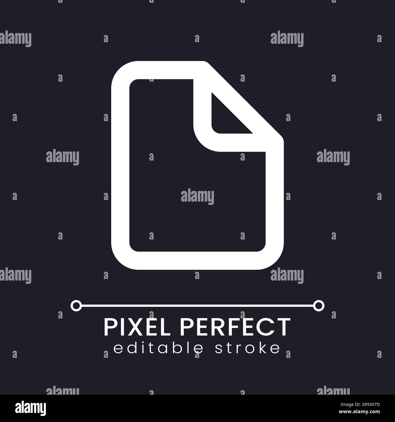 File pixel perfect white linear ui icon for dark theme Stock Vector ...