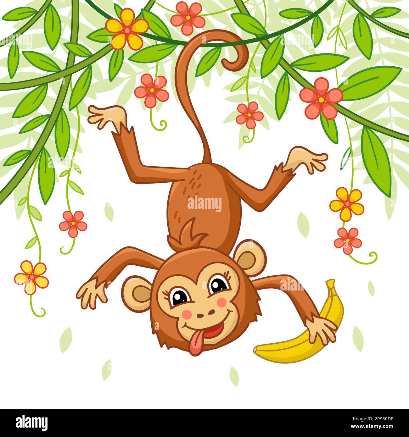 Monkey cartoon hi-res stock photography and images - Alamy