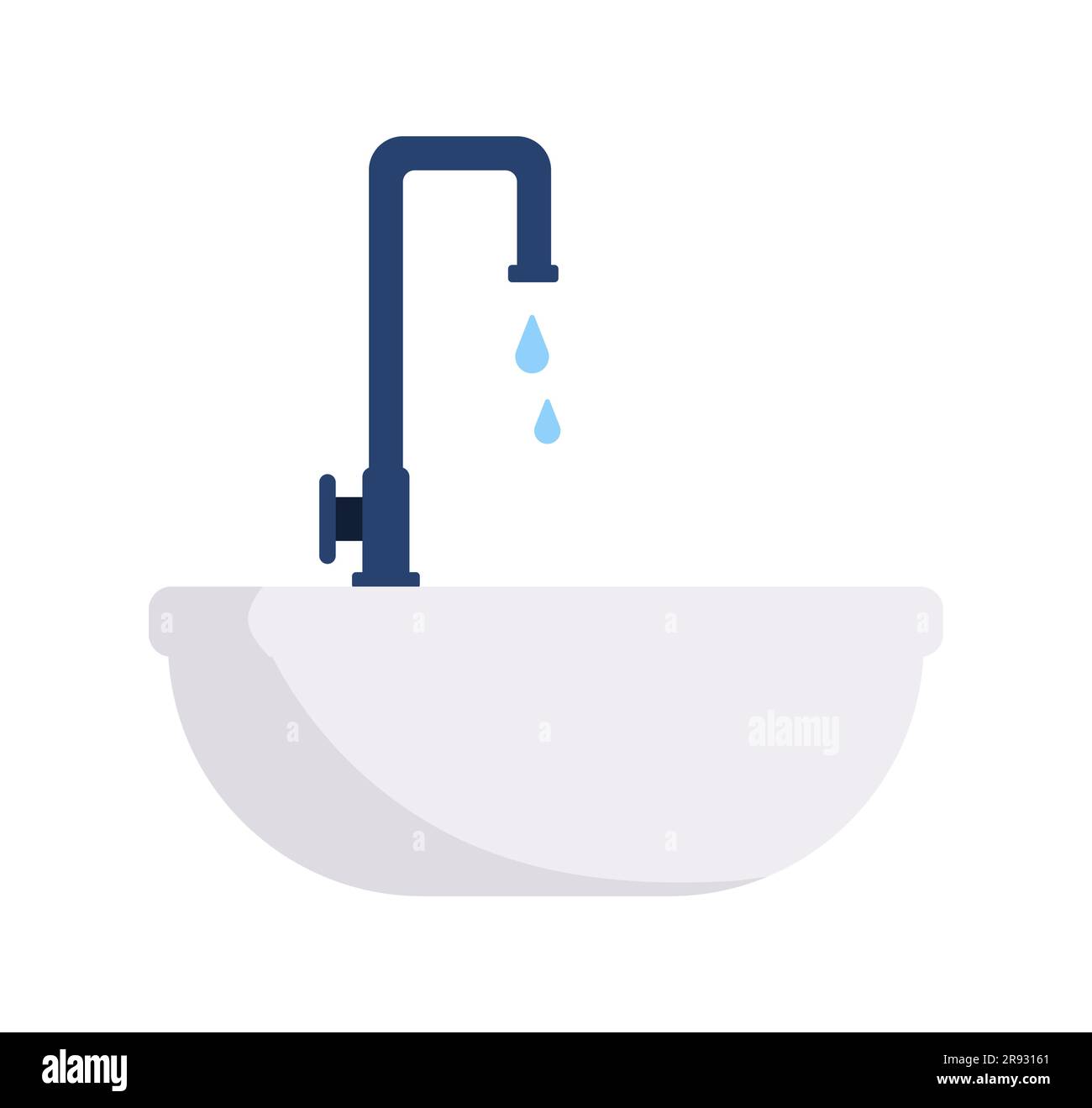 Faucet hot cold kitchen Stock Vector Images - Alamy