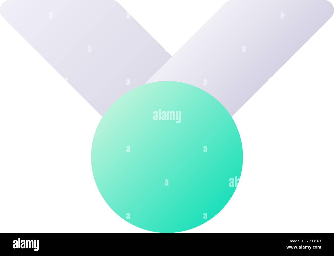 Medal pixel perfect flat gradient two-color ui icon Stock Vector Image & Art - Alamy