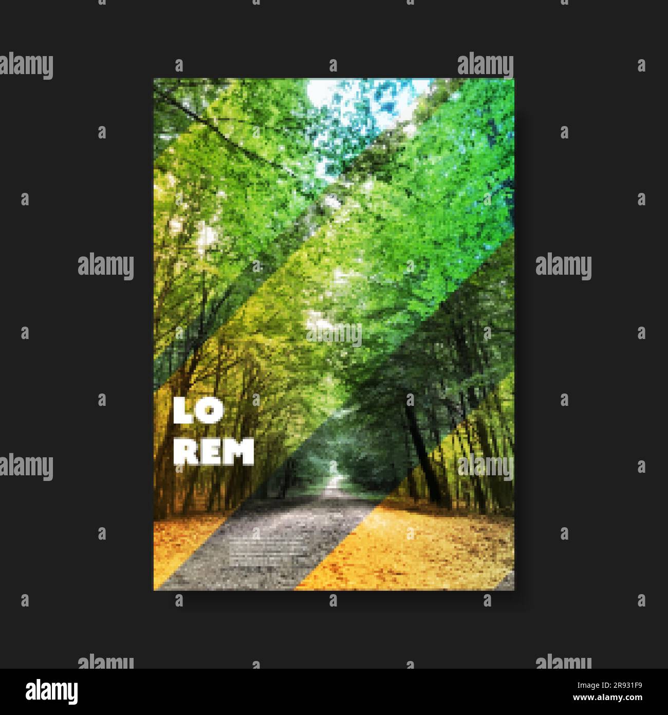 Modern Style Flyer or Cover Design for Your Business with Forest Image ...