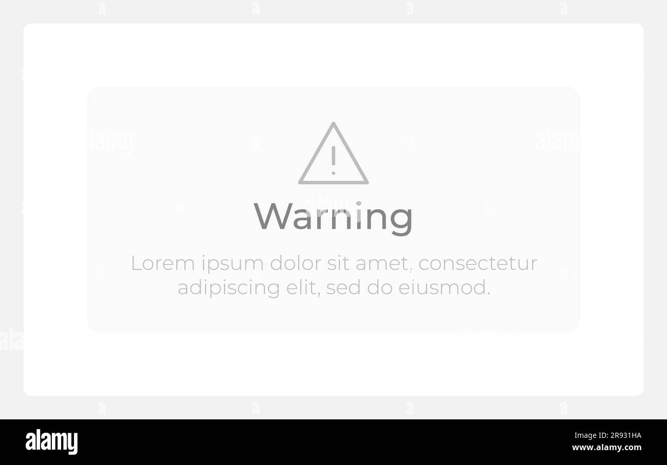 Caution message UI element template Stock Vector Image & Art - Alamy Caution message UI element template Stock Vector Image & Art - Alamy