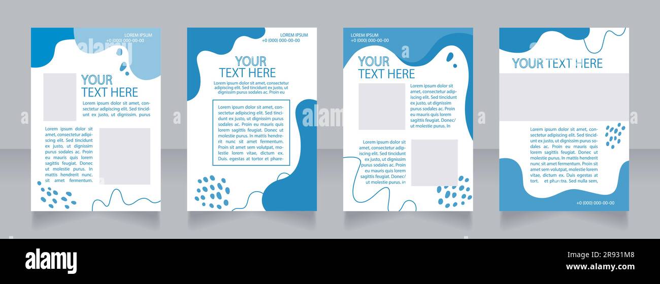 Marketing process management blank brochure layout design Stock Vector ...