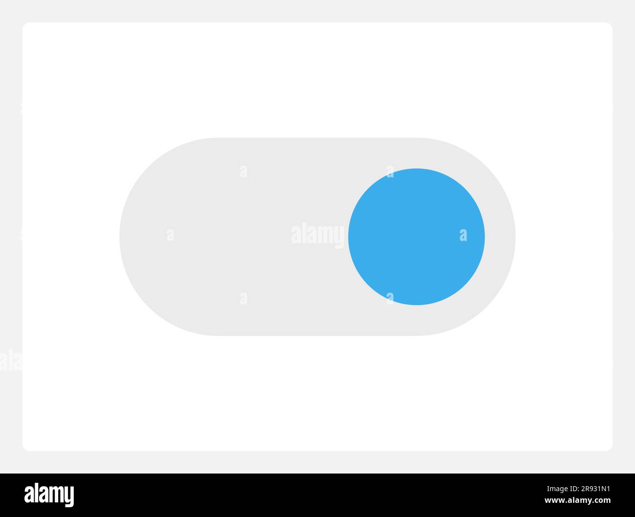Active Toggle Button Ui Element Template Editable Isolated Vector Dashboard Component Flat