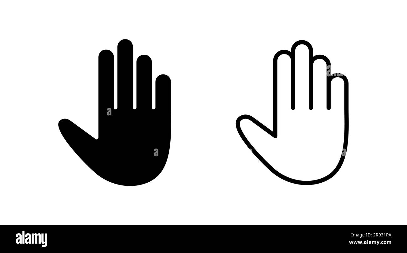 Hand icon vector. hand symbols. palm Stock Vector Image & Art - Alamy