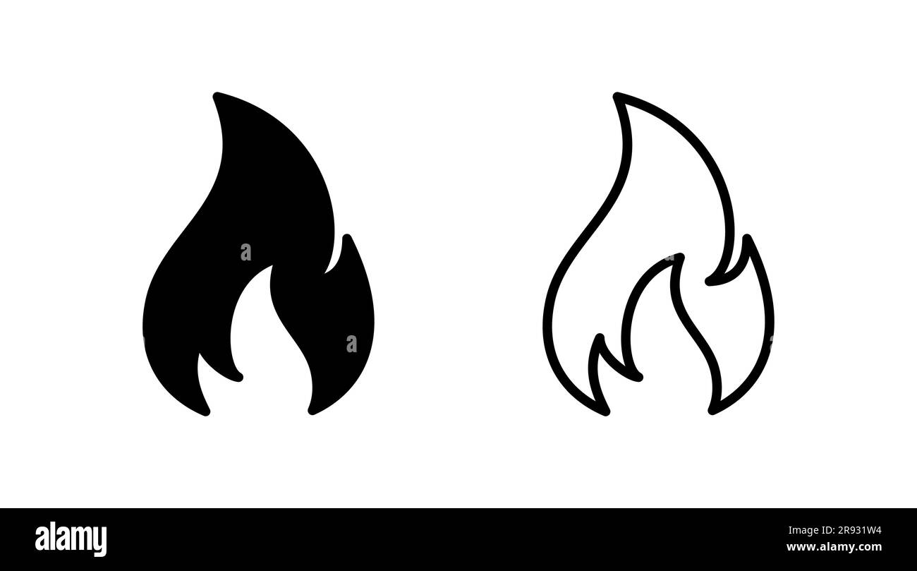 Fire icon vector. fire flame icon Stock Vector Image & Art - Alamy