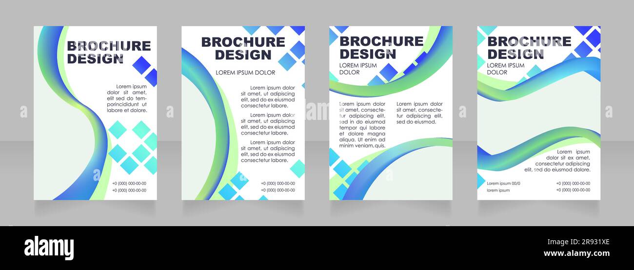 Virtual event promotion blank brochure layout design Stock Vector Image ...