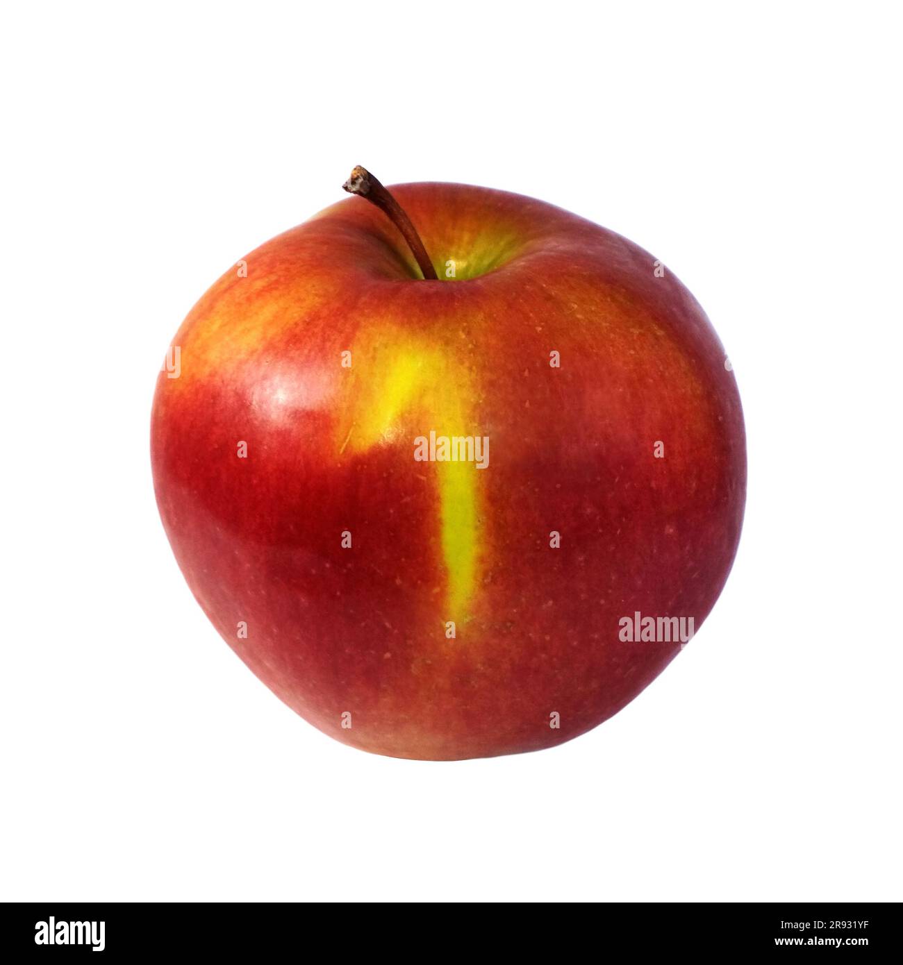 Macro photo red apple fruit number one isolated on white background ...