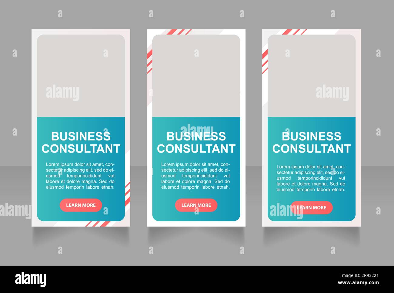 Human resource consultant service web banner design template Stock ...