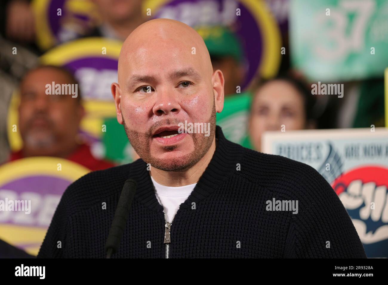 City Hall, New York, USA, June 23, 2023 - Fat Joe (Joseph Cartagena ...