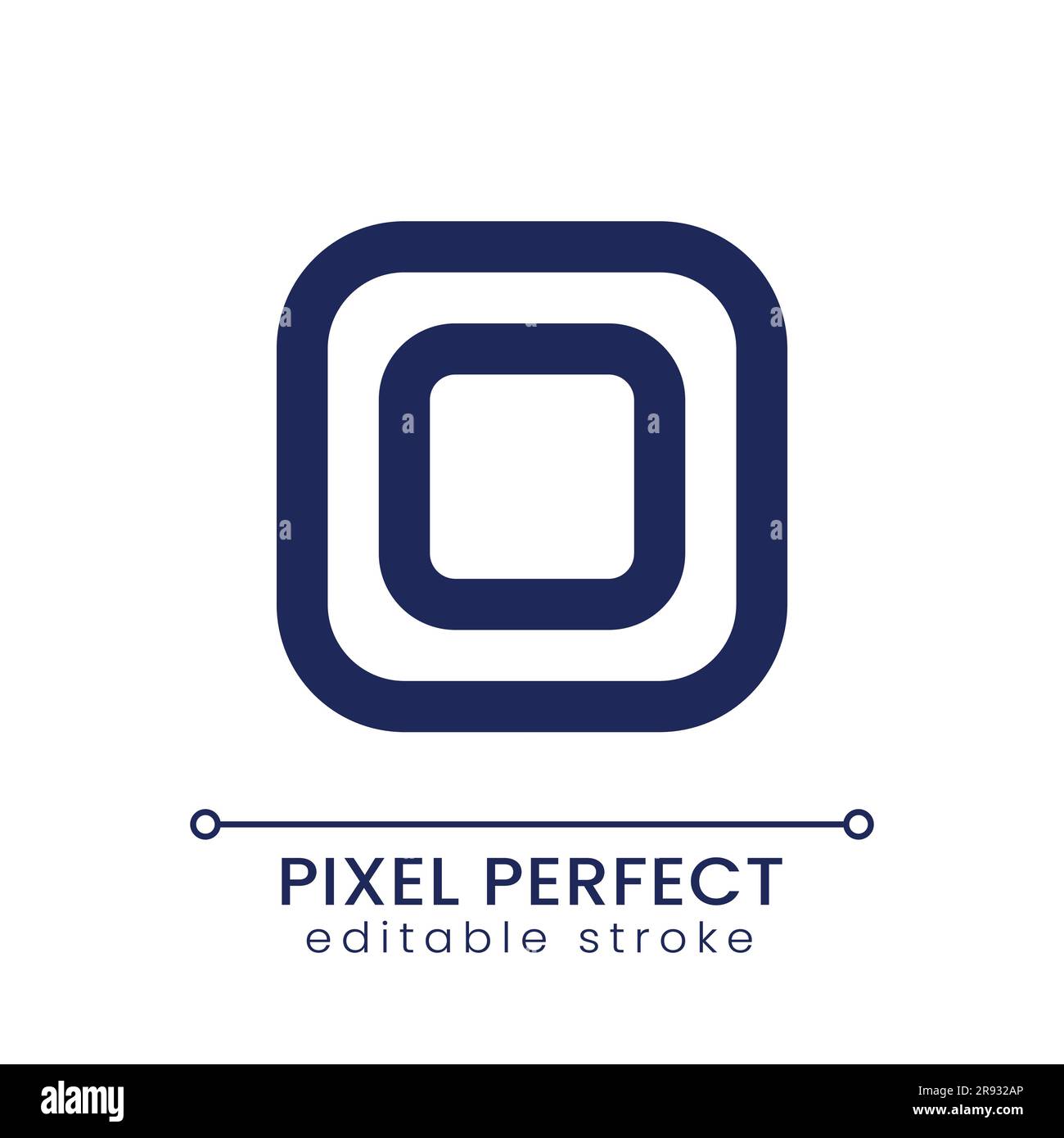 Background Template Pixel Perfect Linear Ui Icon Stock Vector Image And Art Alamy