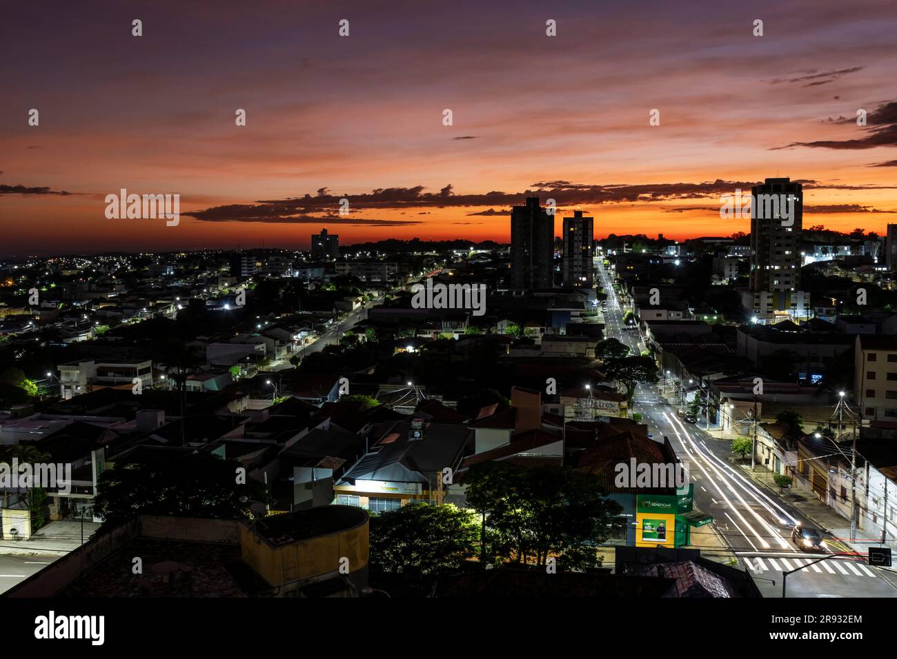 Marilia, Sao Paulo, Brazil, June 22, 2023. First sunrise of winter ...