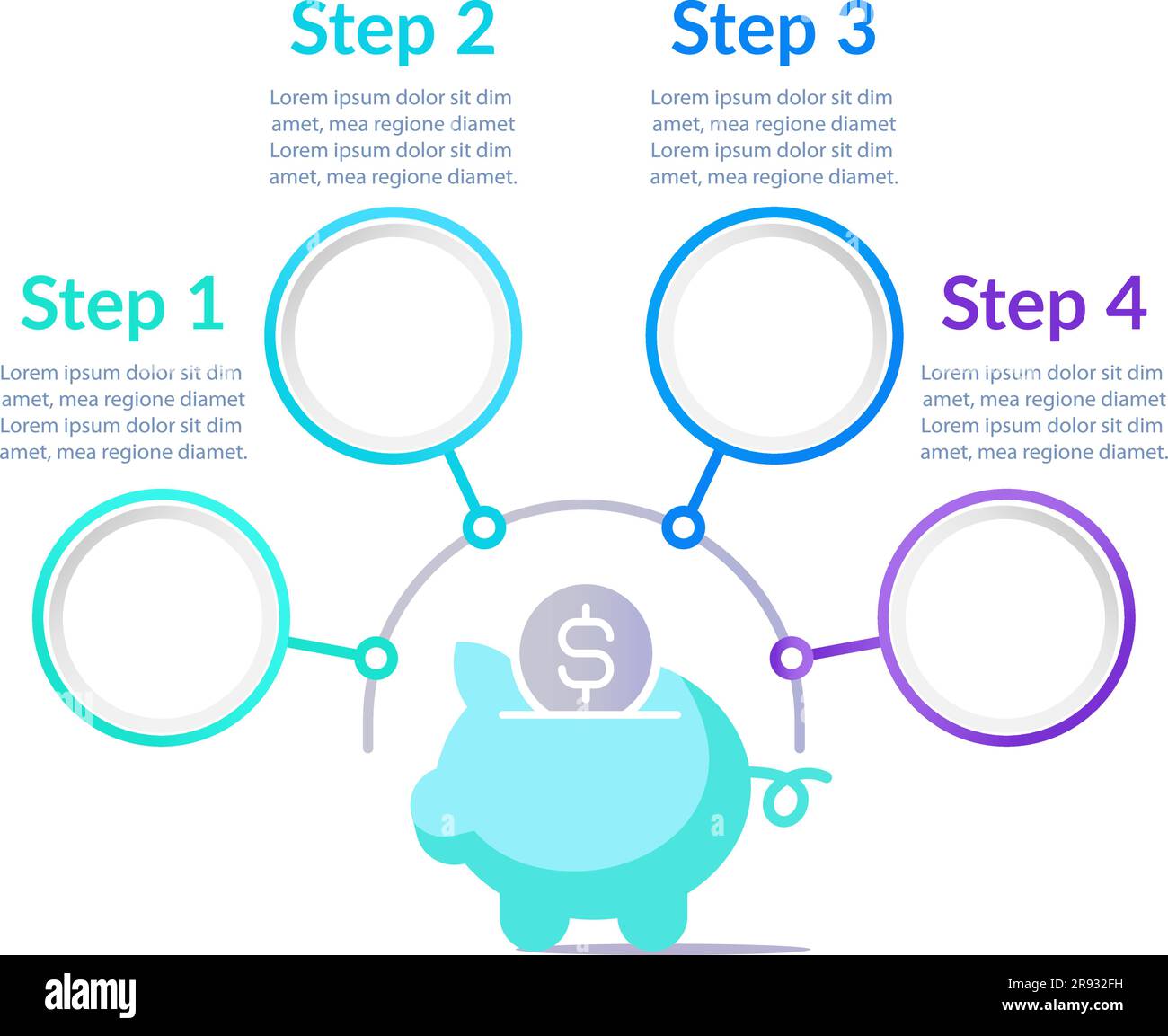 Personal emergency fund infographic chart design template Stock Vector ...