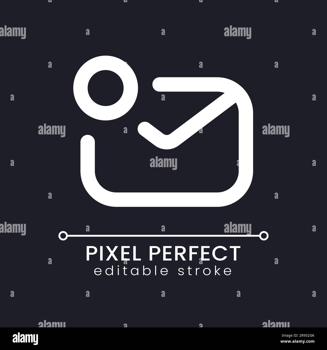 Letter notification pixel perfect white linear ui icon for dark theme ... Letter notification pixel perfect white linear ui icon for dark theme ...