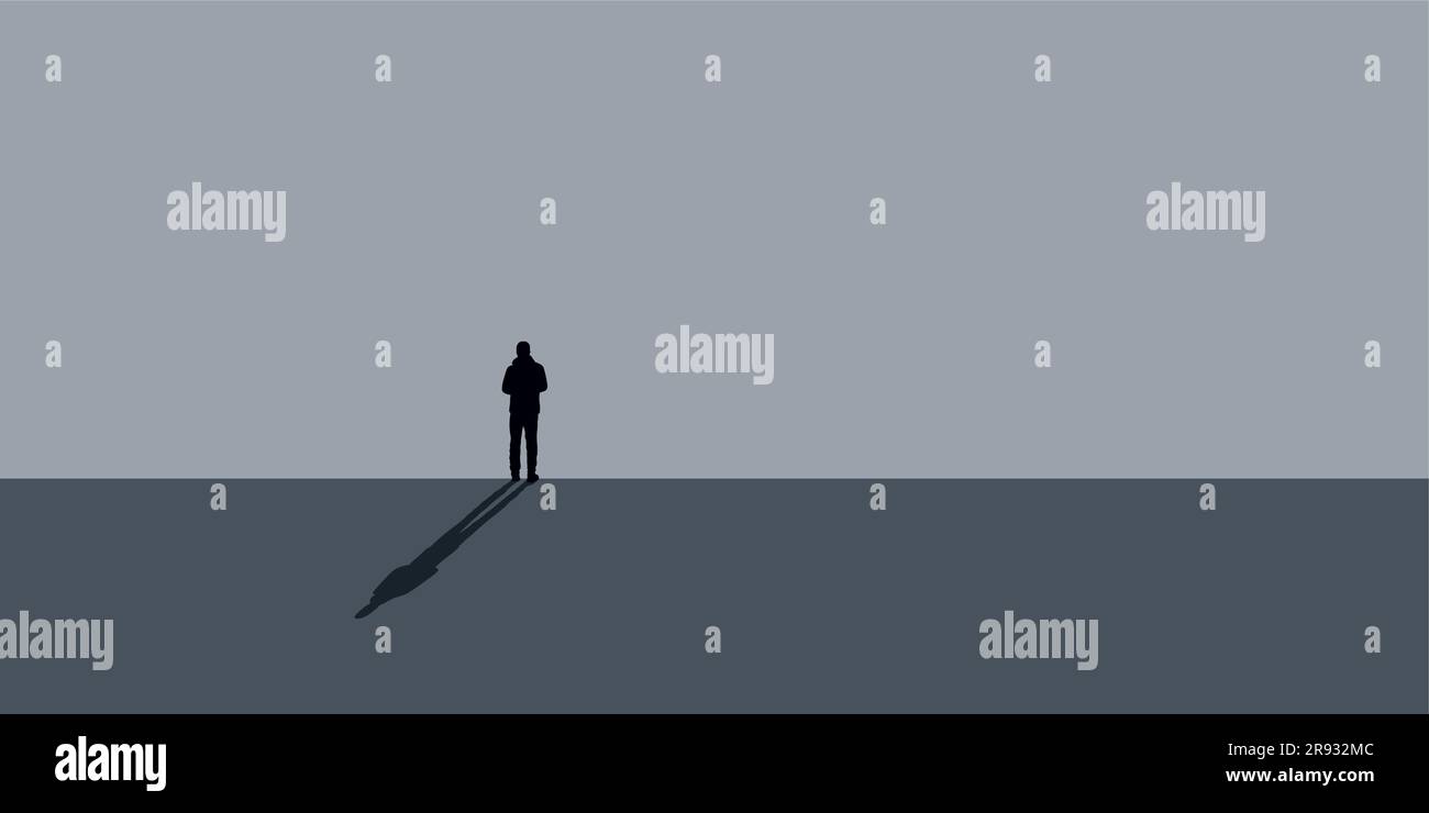 Shadow of a man Stock Vector Images - Alamy