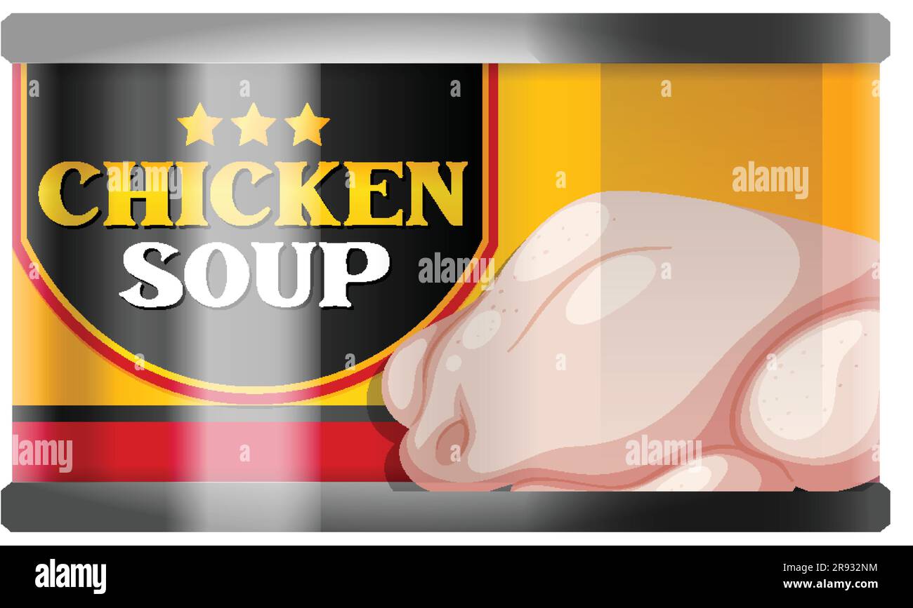 Chicken Soup Food Can Vector illustration Stock Vector Image & Art - Alamy