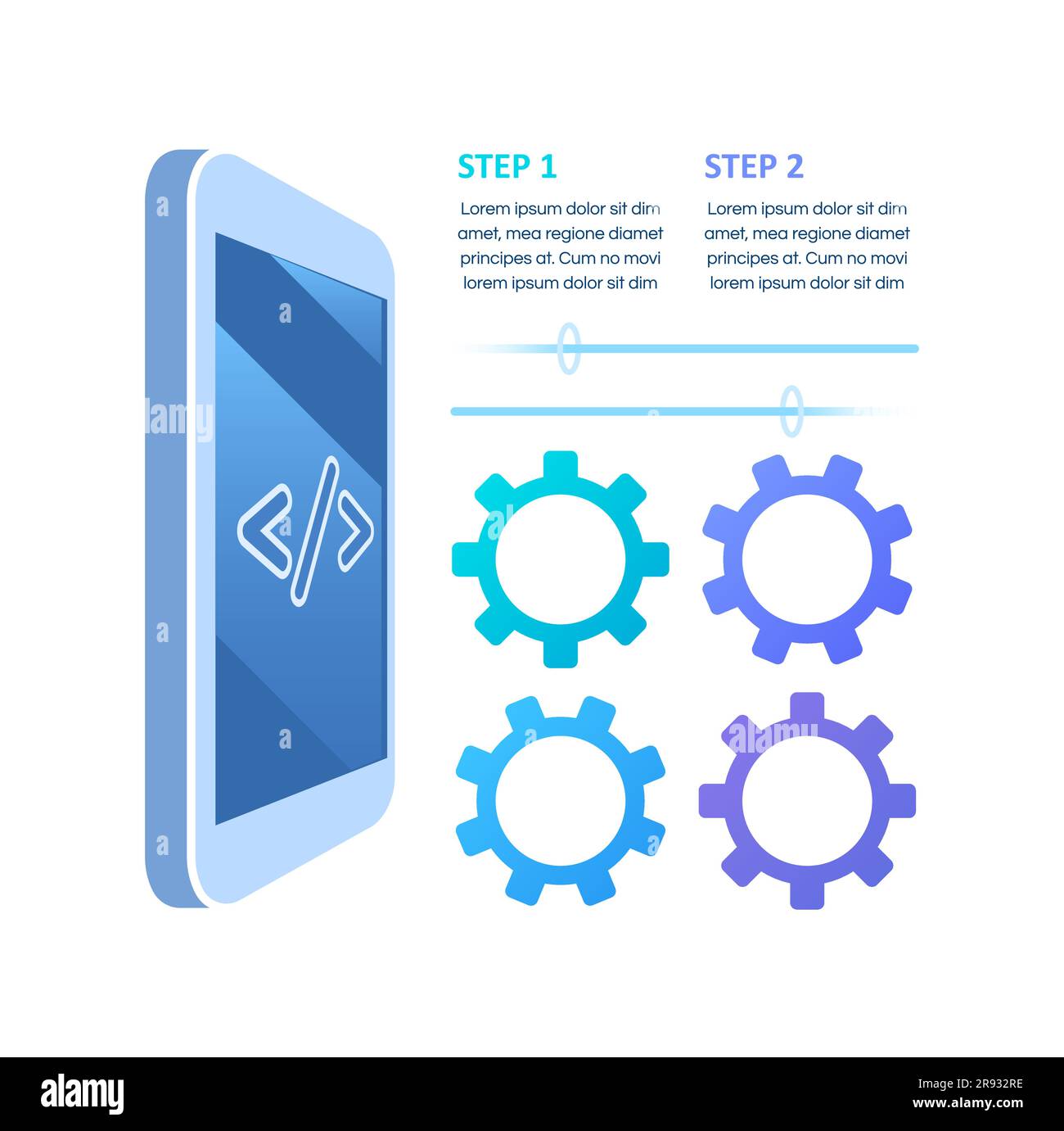 Gadget fixing infographic chart design element set Stock Vector Image ...