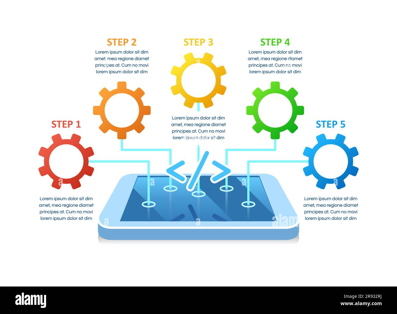 App development infographic chart design template Stock Vector Image ...