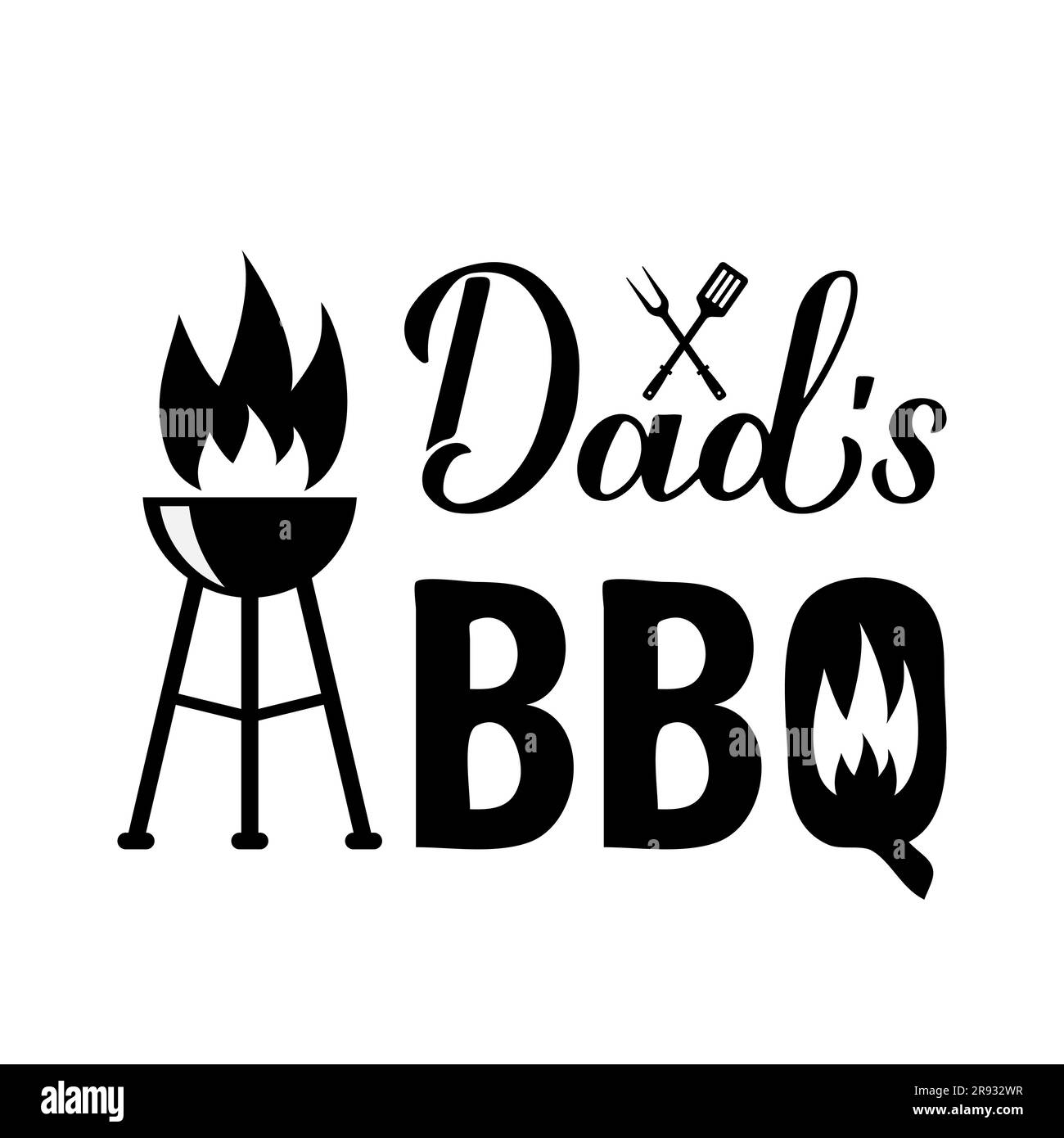 Dad bbq Stock Vector Images - Alamy