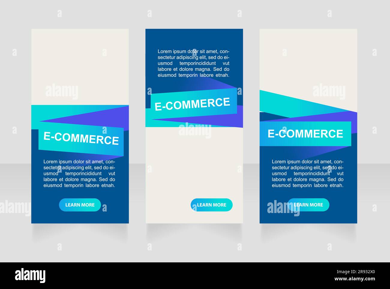 Business innovation e-commerce web banner design template Stock Vector ...