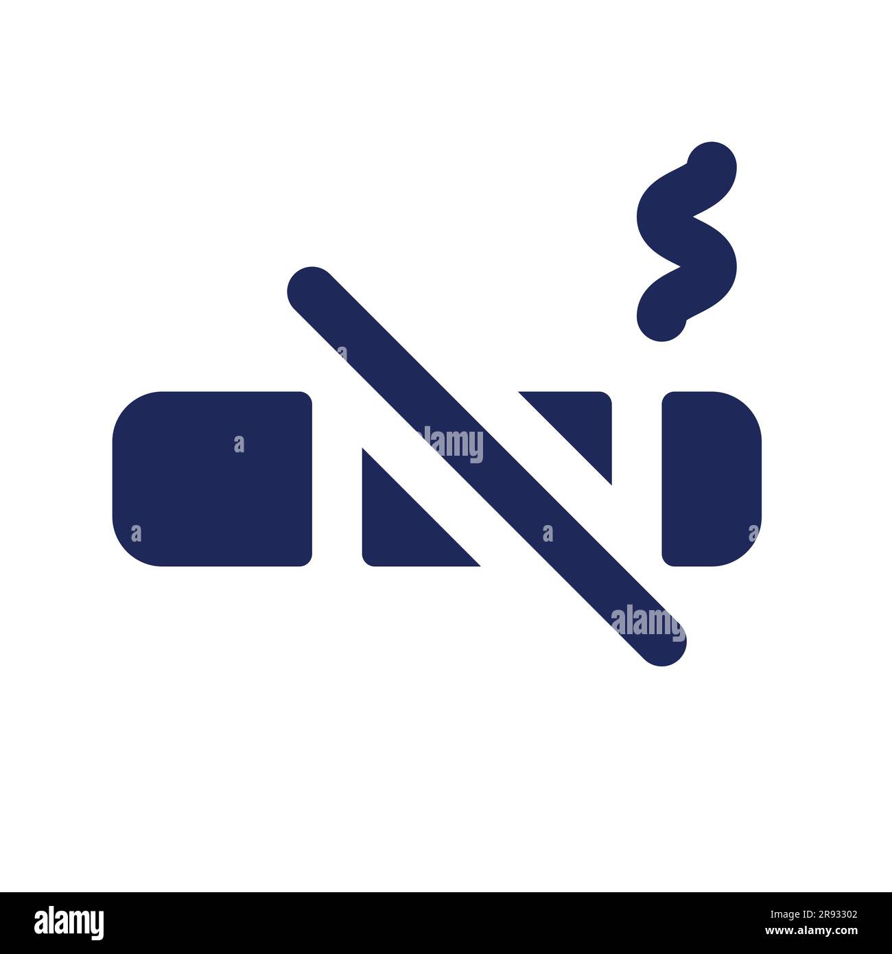 No smoking sign with negative space Stock Vector Images - Alamy