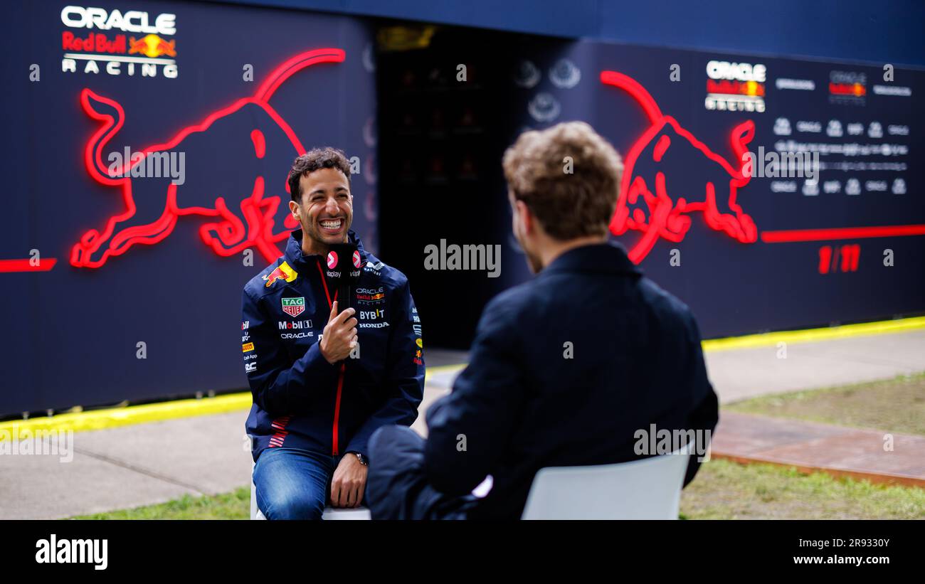 Daniel Ricciardo (AUS) reserve driver of team Red Bull in the paddock ...