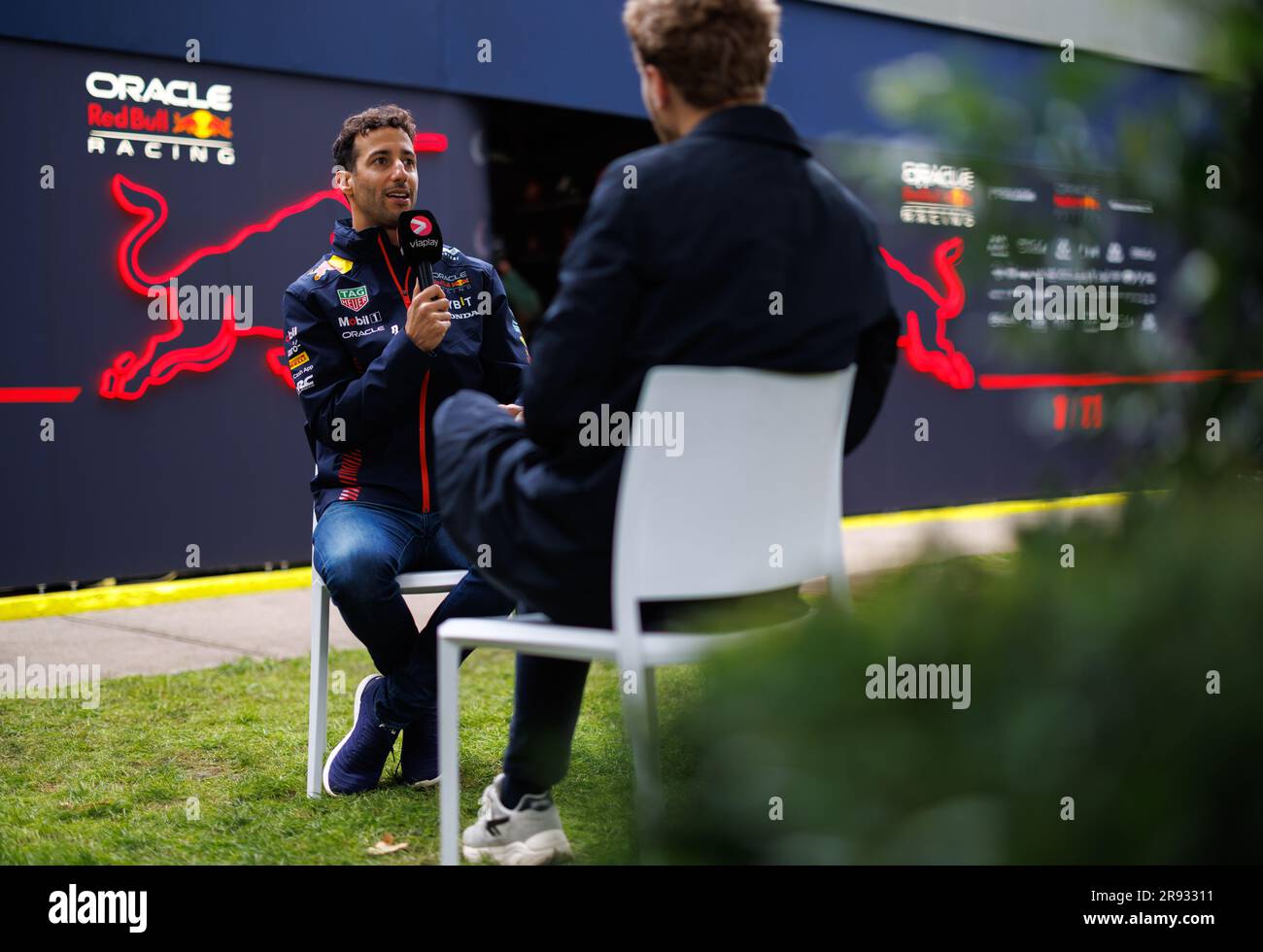 Daniel Ricciardo (AUS) reserve driver of team Red Bull in the paddock at the Australian Formula ...