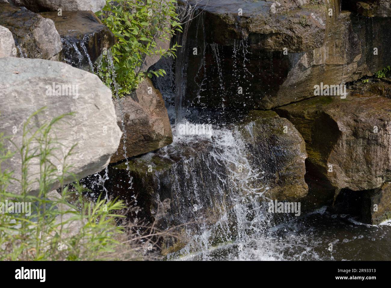 Small waterfall cascade artificial hi-res stock photography and images ...