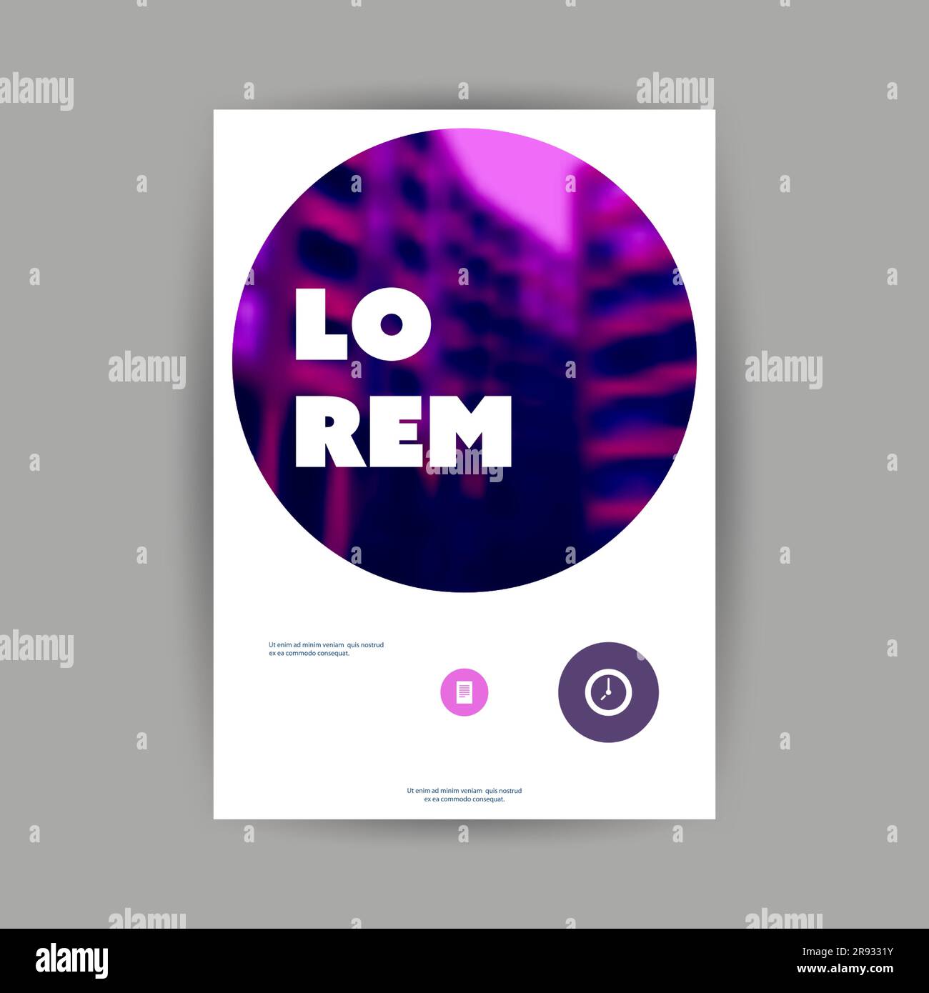 Dark Purple Monochrome Modern Style Flyer or Cover Design for Your ...