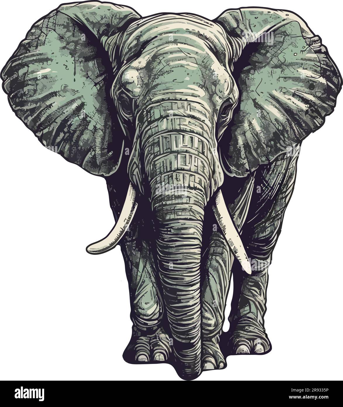 cute elephant design over white Stock Vector Image & Art - Alamy