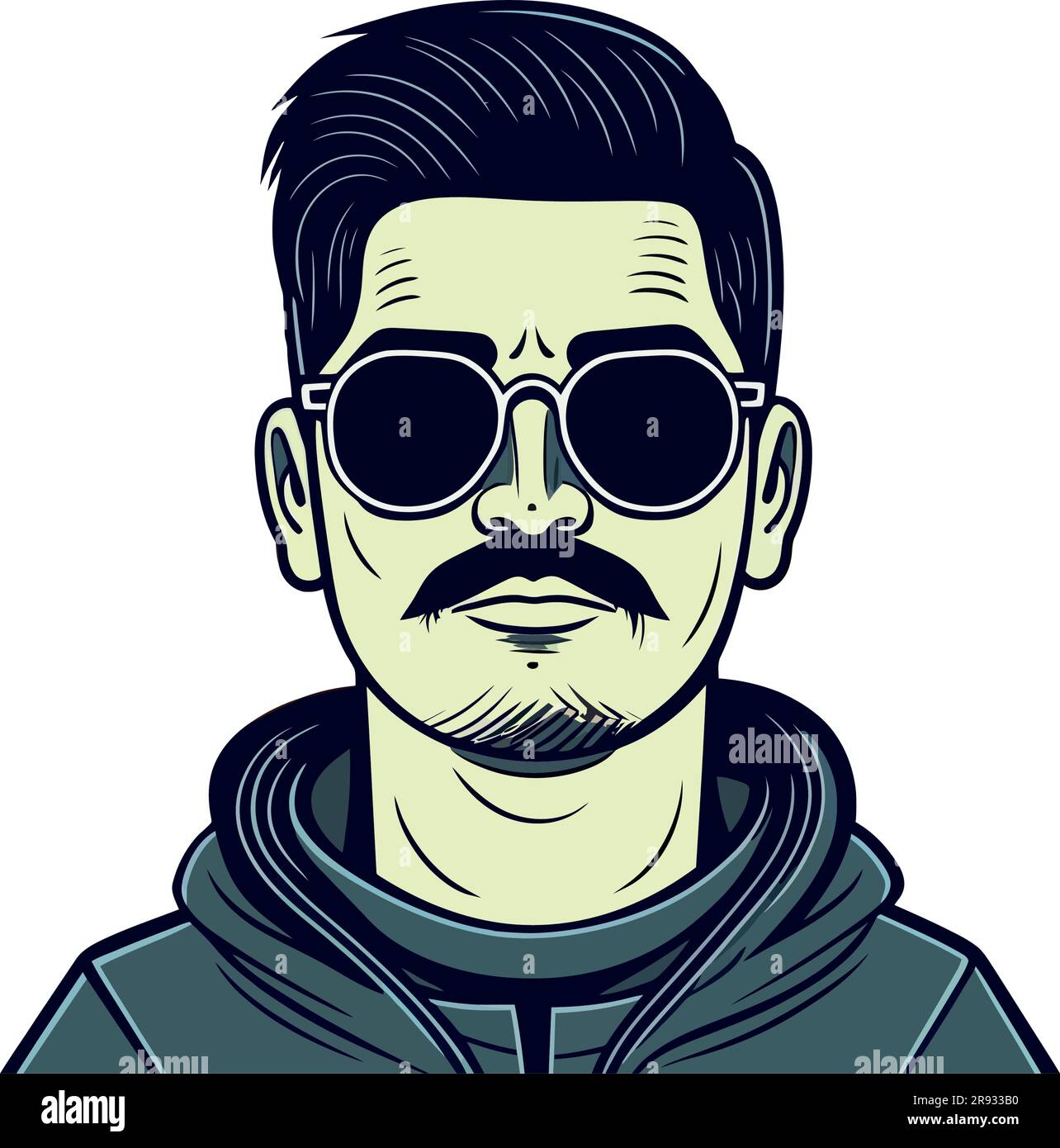 Jacket over head Stock Vector Images - Alamy