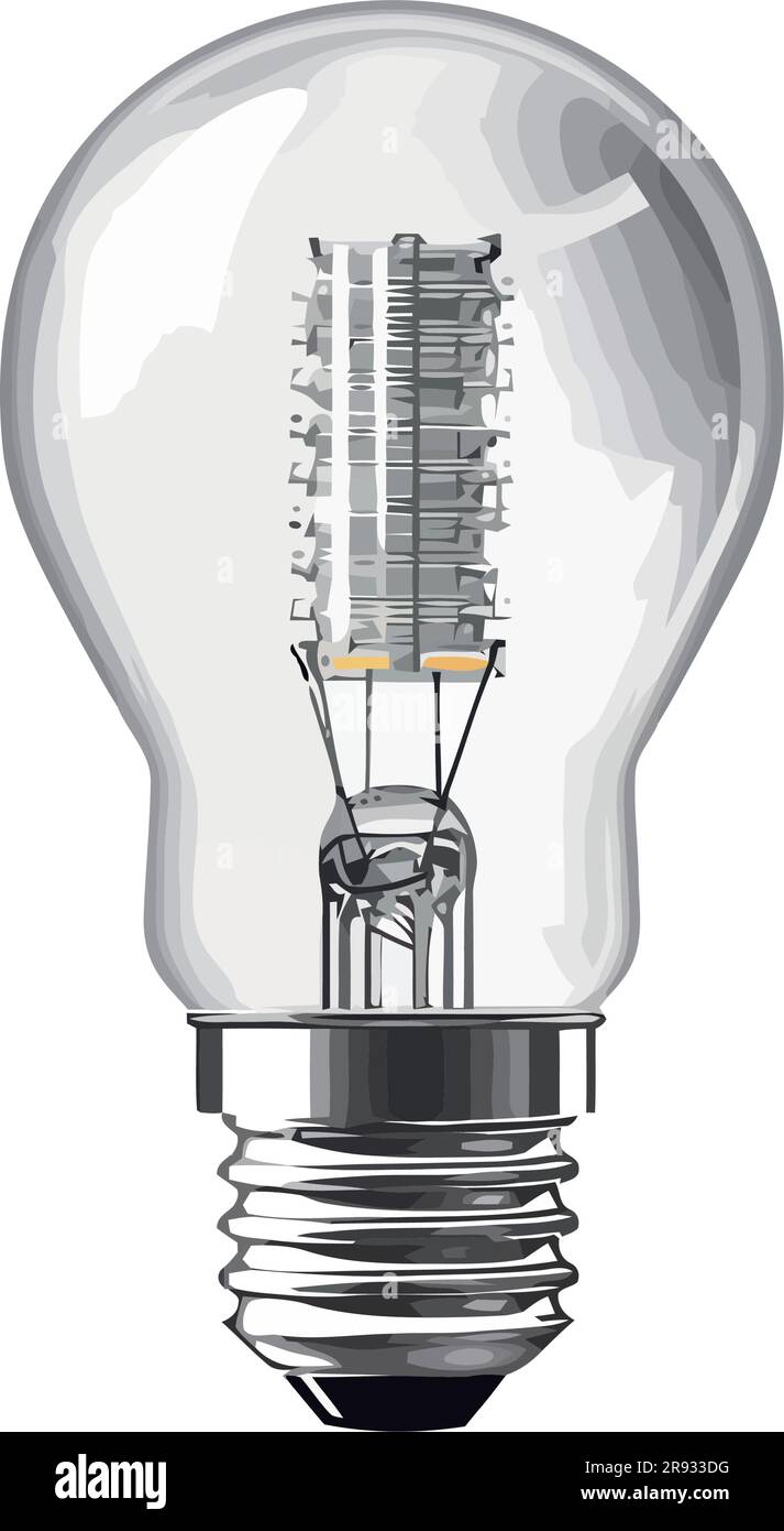 light bulb illustration over white Stock Vector Image & Art - Alamy