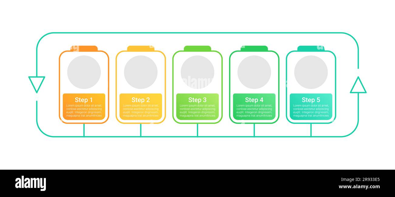 Rechargeable batteries infographic chart design template Stock Vector ...