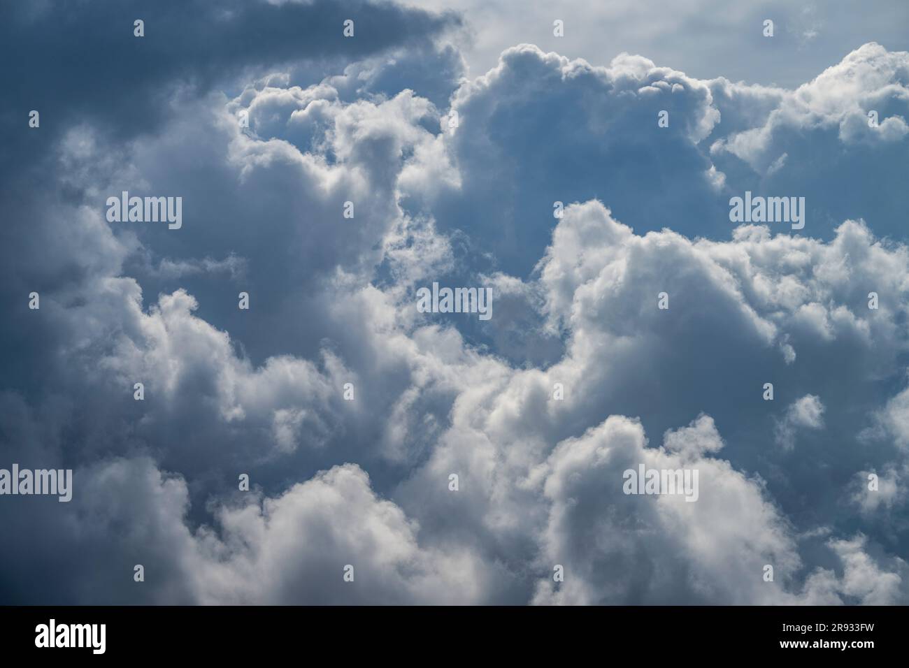 Huge cumulonimbus clouds off the coast of Ishigaki, Japan Stock Photo ...