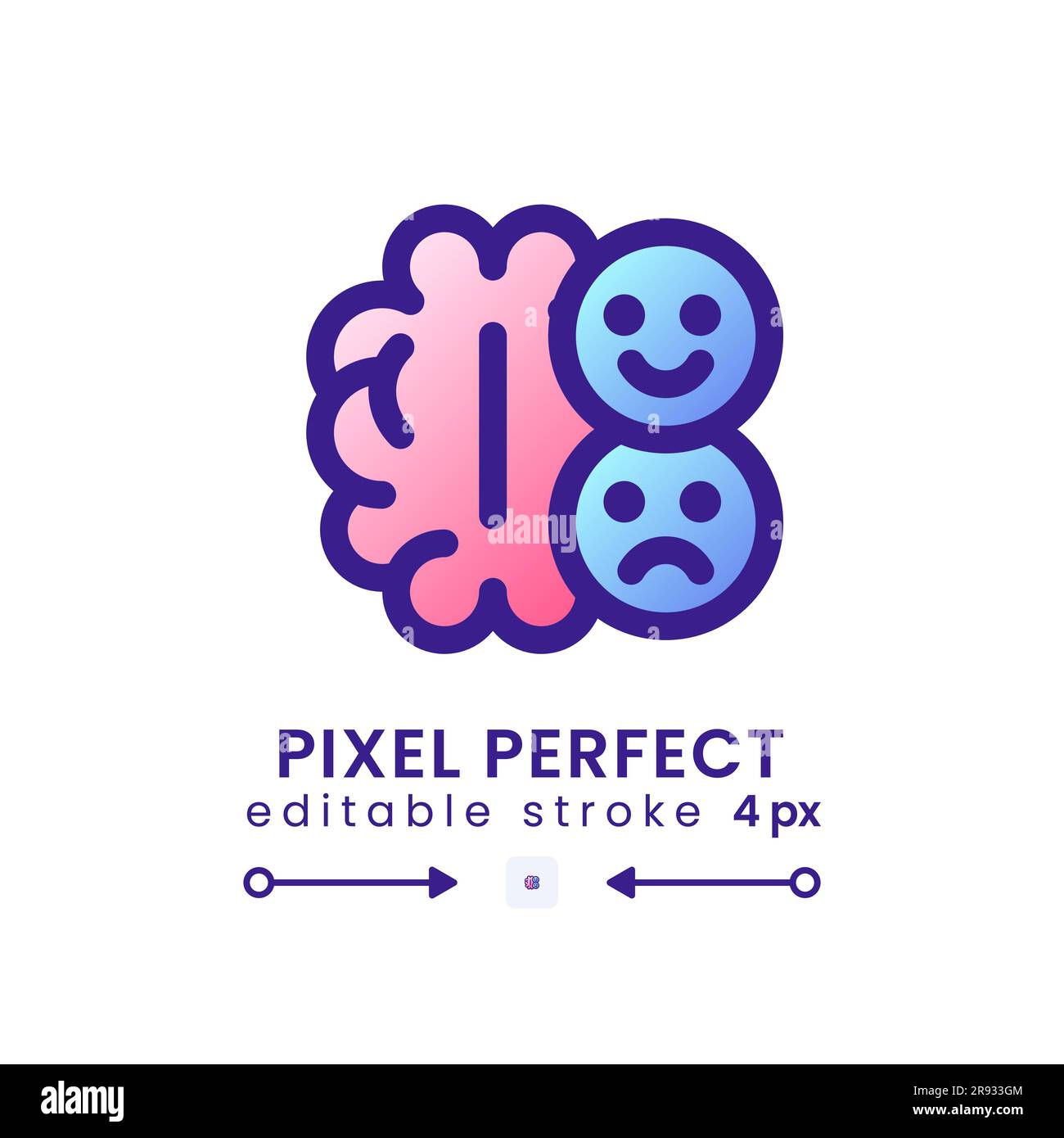 Human emotions gradient fill desktop icon Stock Vector Image & Art - Alamy