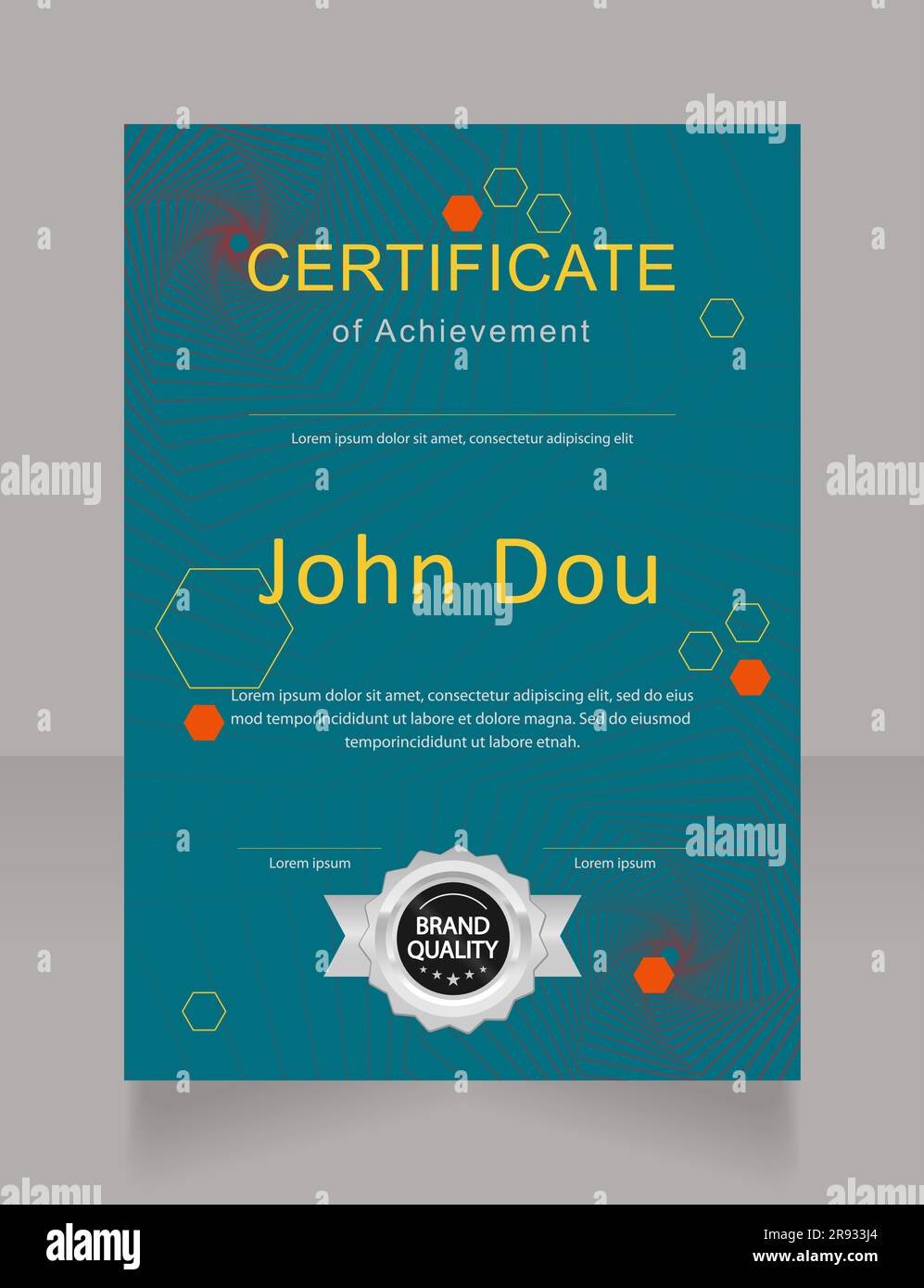 Science achievement certificate design template Stock Vector Image ...