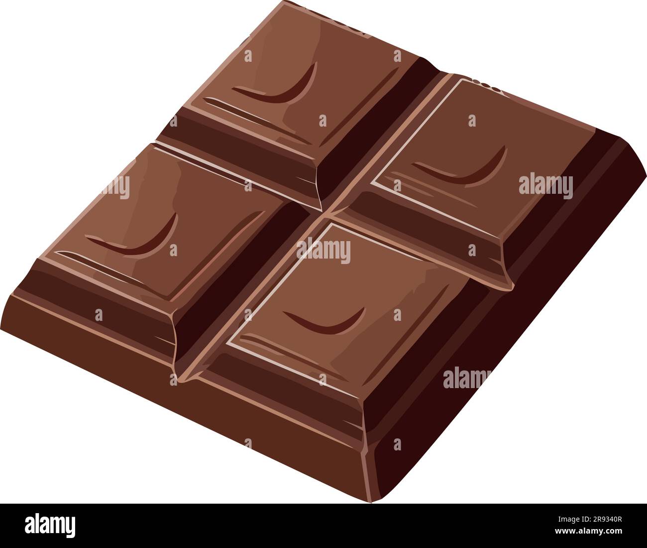 chocolate bar illustration over white Stock Vector Image & Art - Alamy